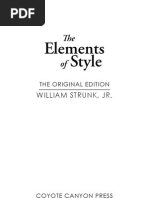 The Elements of Style by Strunk and White | PDF | Comma | Grammar