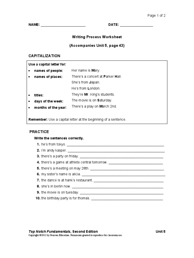 UNIT 05 Writing Process | PDF