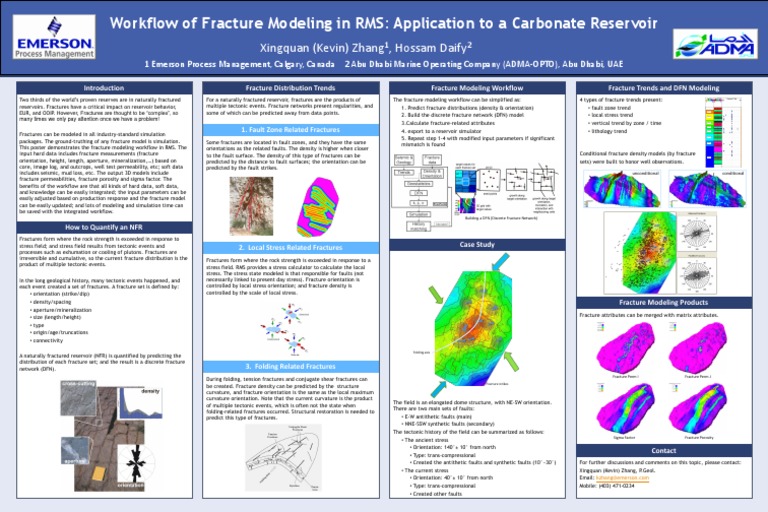 Workflow of Fracture Modeling in RMS: Application To A Carbonate ...