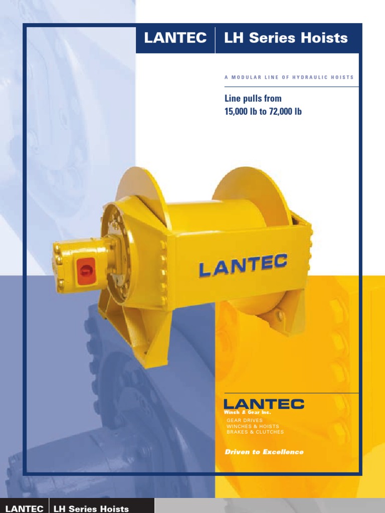 Lantec LH Series Hoists Catalog | PDF | Transmission (Mechanics) | Brake