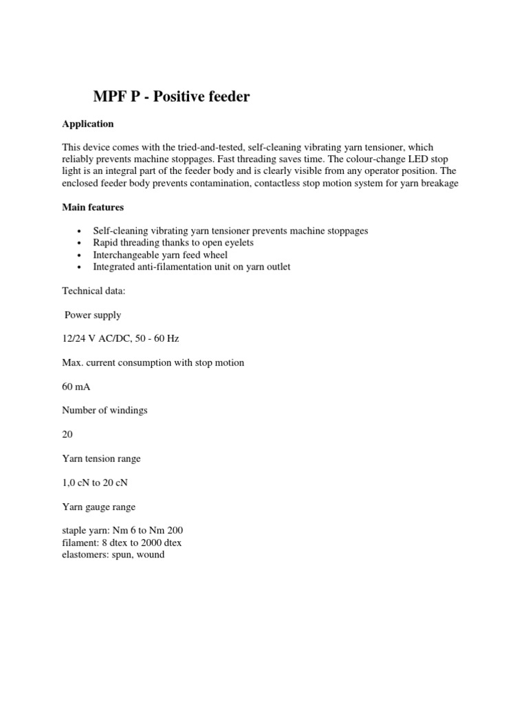 MPF P | PDF | Yarn | Vacuum Tube