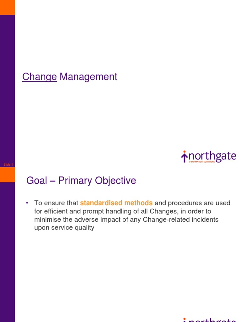 Change Mgt-ITIL v3 Presentation | PDF | Change Management | Accountability