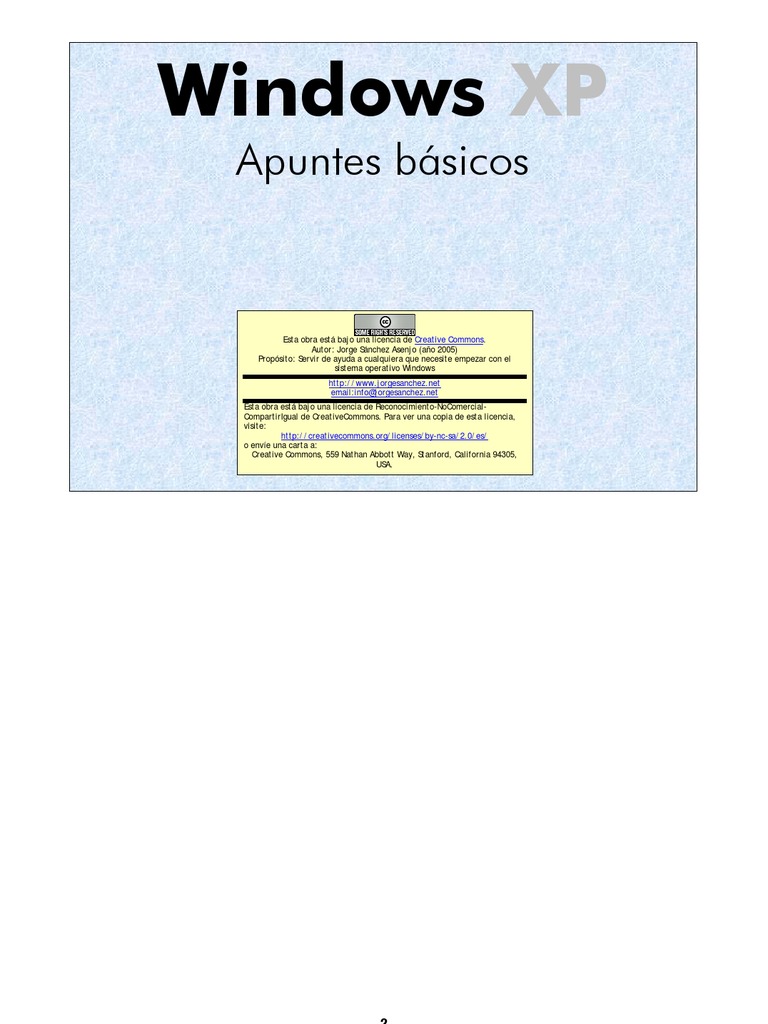 Manual Básico de Windows XP | PDF | Ventana (informática) | Periférico