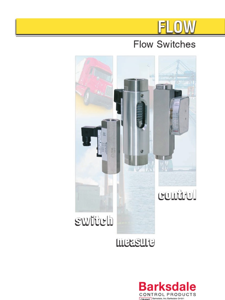 Flow Switches Barksdale | PDF | Switch | Viscosity