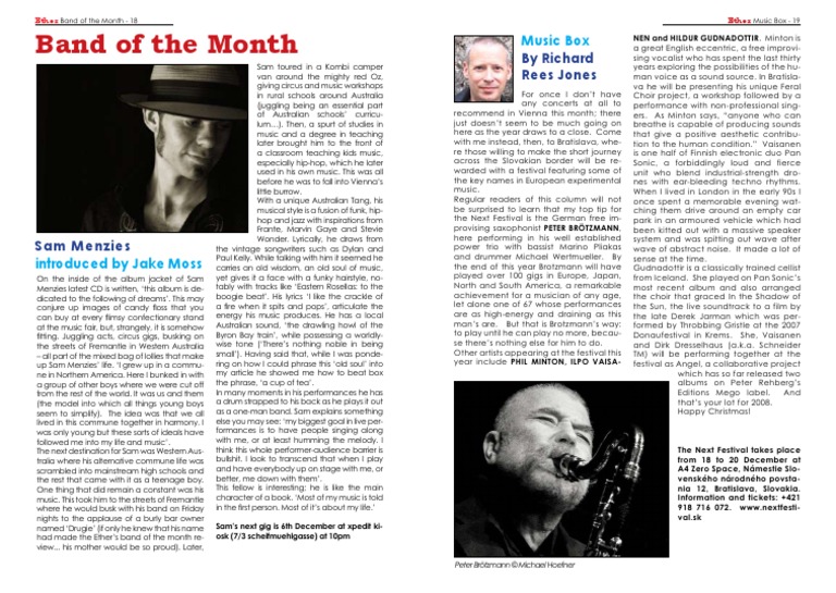 December 08 Spread.10 Ether Magazine | PDF | Funk | Music