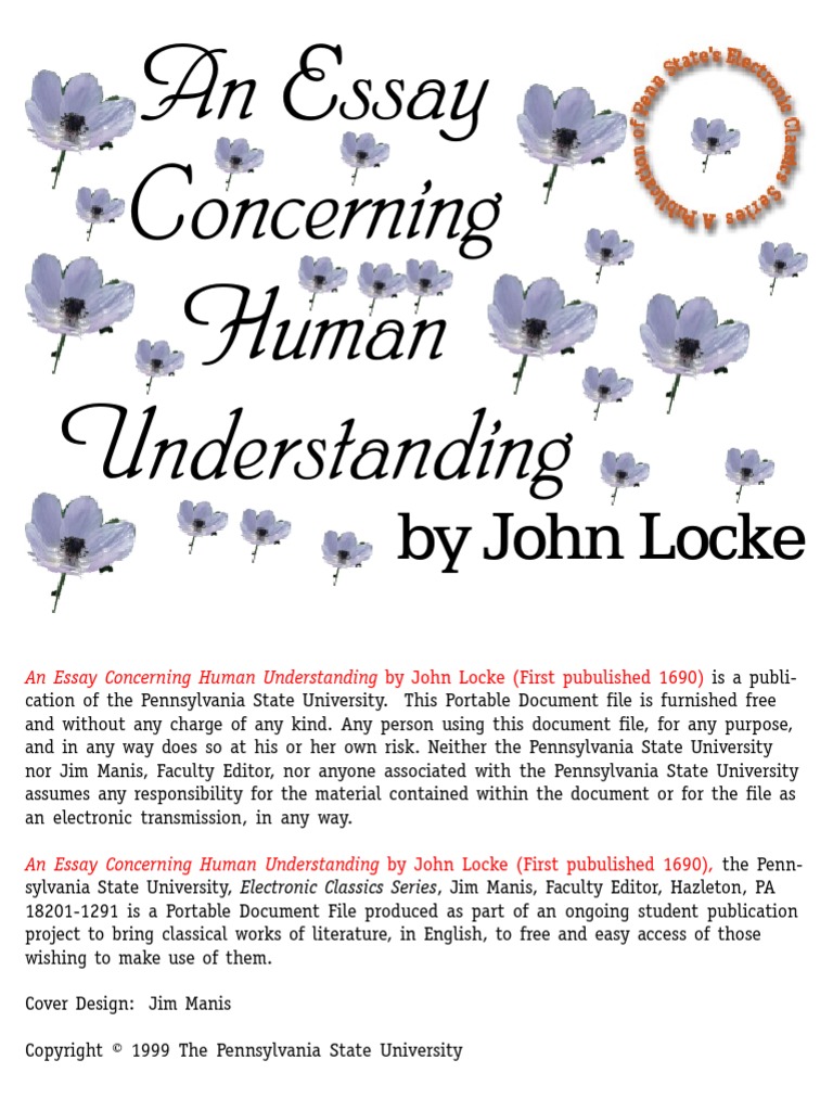 An Essay Concerning Human Understanding by John Locke | PDF | Mind | Truth