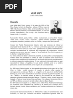 Imágenes y biografía de José Martí | PDF