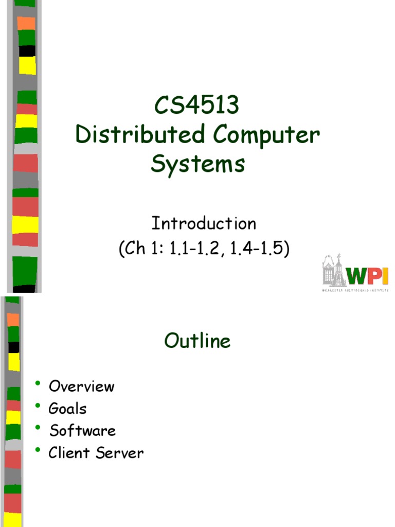 CS4513 Distributed Computer Systems | PDF | Message Passing | Distributed Computing