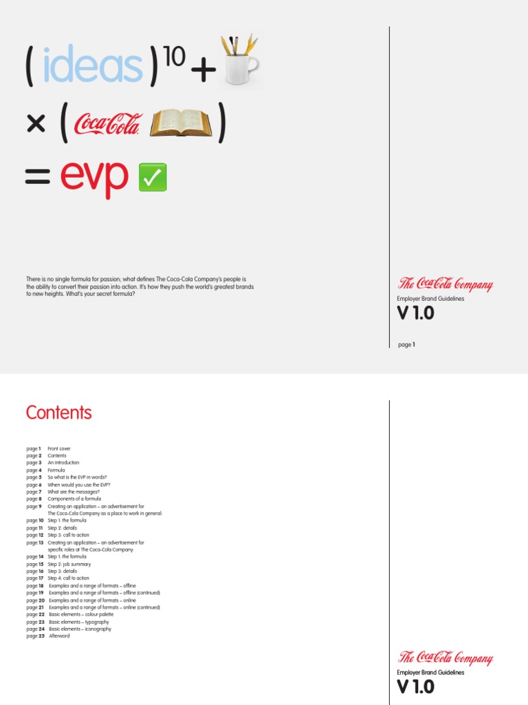 Coca Cola TCCC Employer Brand Guidelines | PDF | Brand Management | Brand