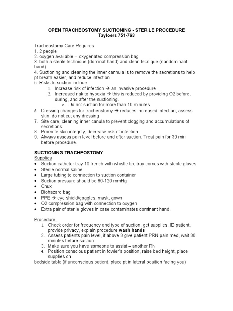 Tracheostomy | PDF | Health Sciences | Medicine