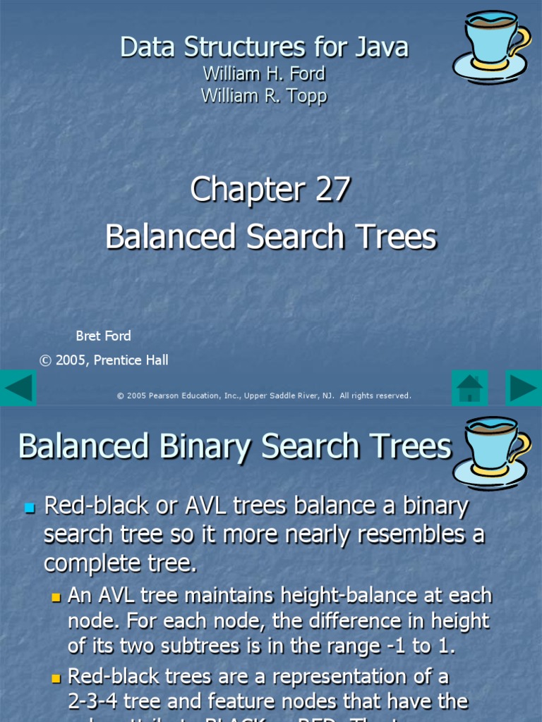 Data Structures For Java: Balanced Search Trees | PDF | Algorithms And Data Structures ...