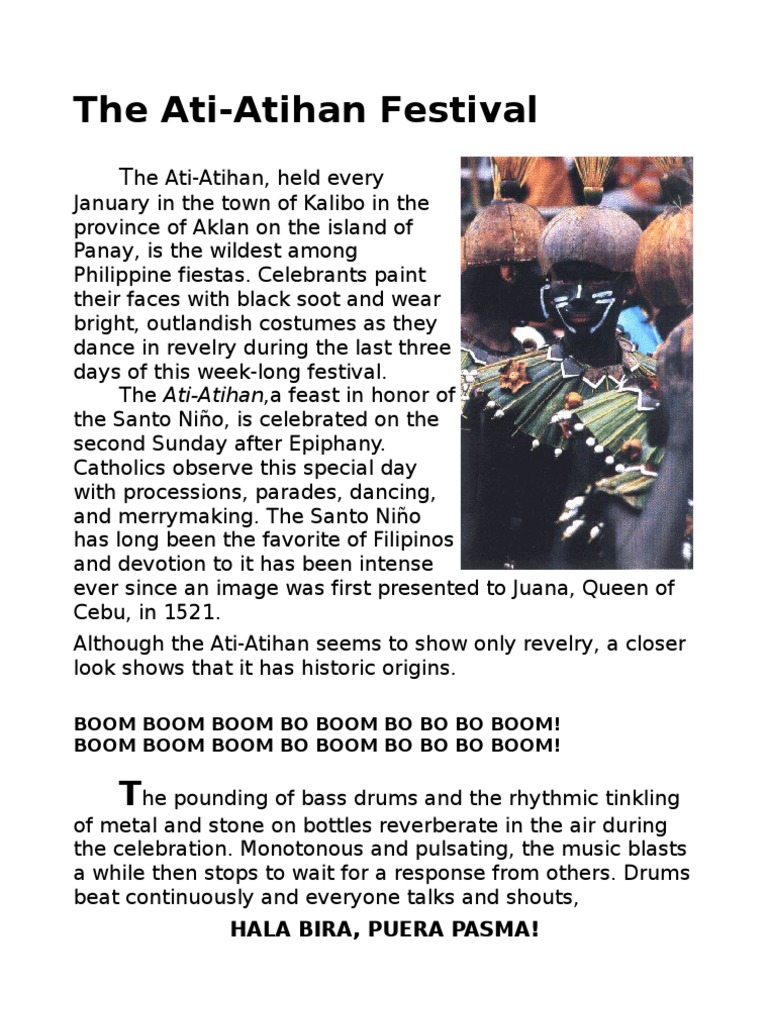 Ati Atihan Festival | PDF | Philippines | Religion And Belief