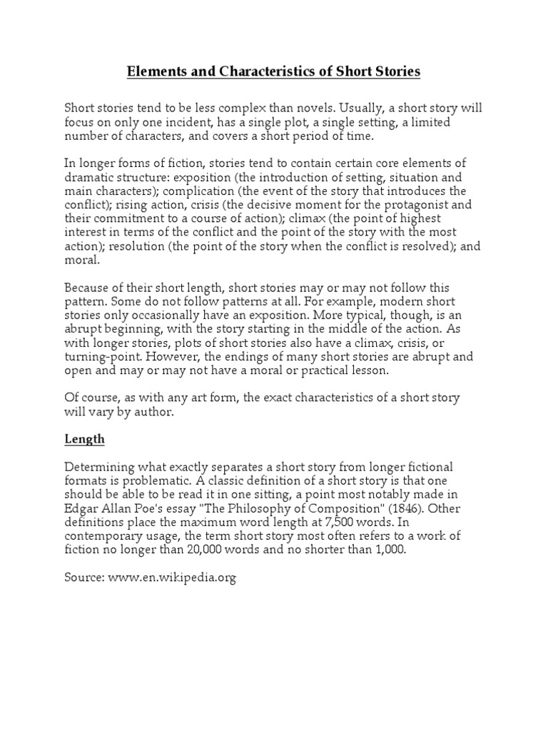 Short Story Terms | PDF | Short Stories | Plot (Narrative)