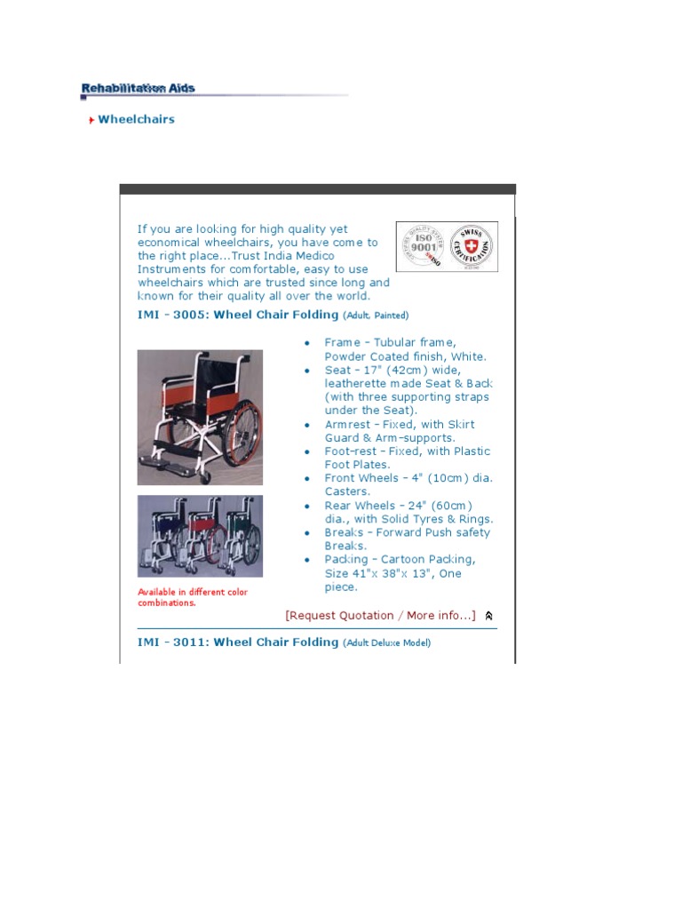 Wheelchairs | PDF