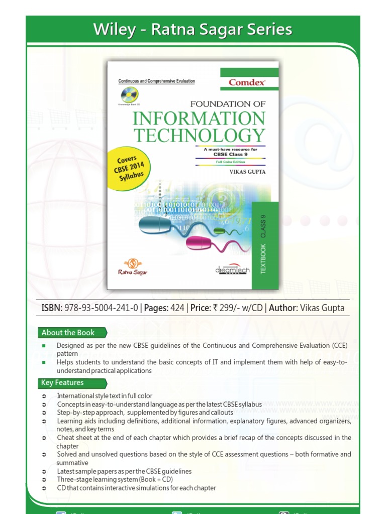 Class 9 Information Technology Guide | PDF | Operating System | Word ...