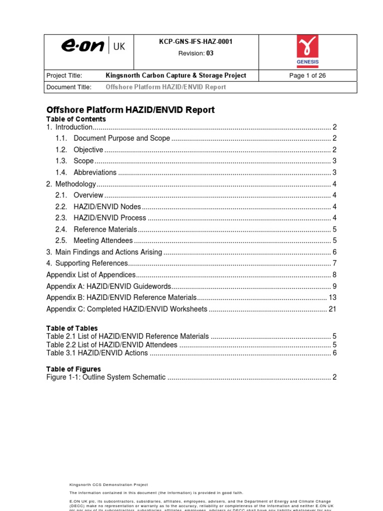 6.40 Offshore Platform Hazid Envid Report | PDF | Carbon Capture And ...