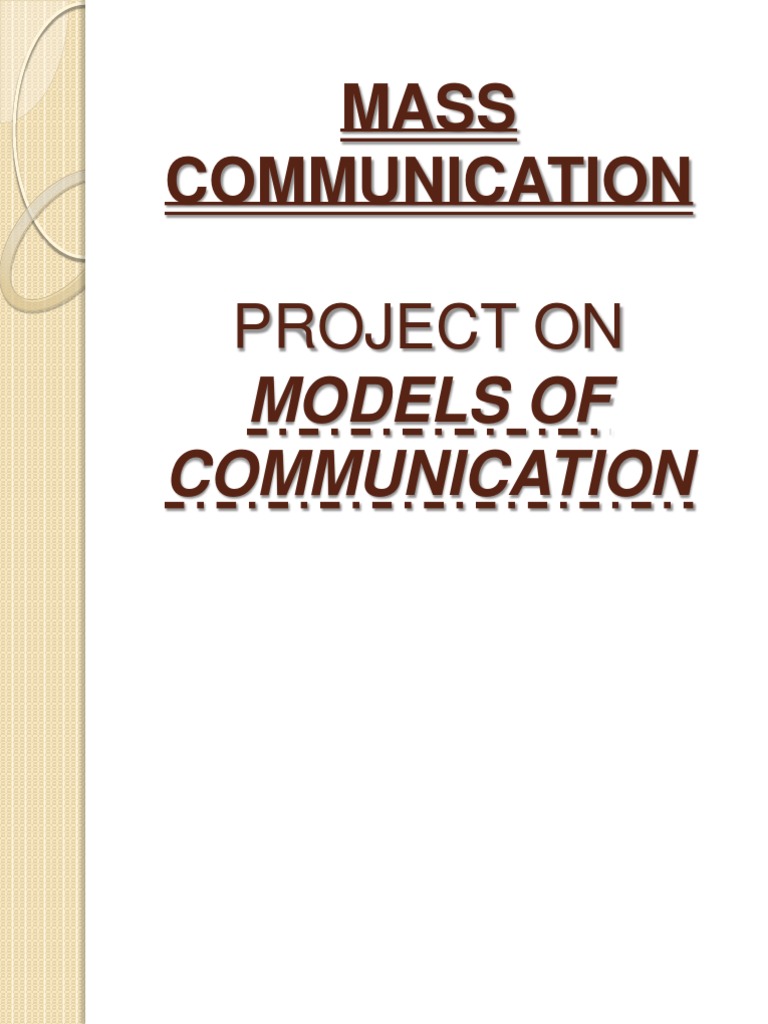 Mass Communication | PDF | Cybernetics | Communication