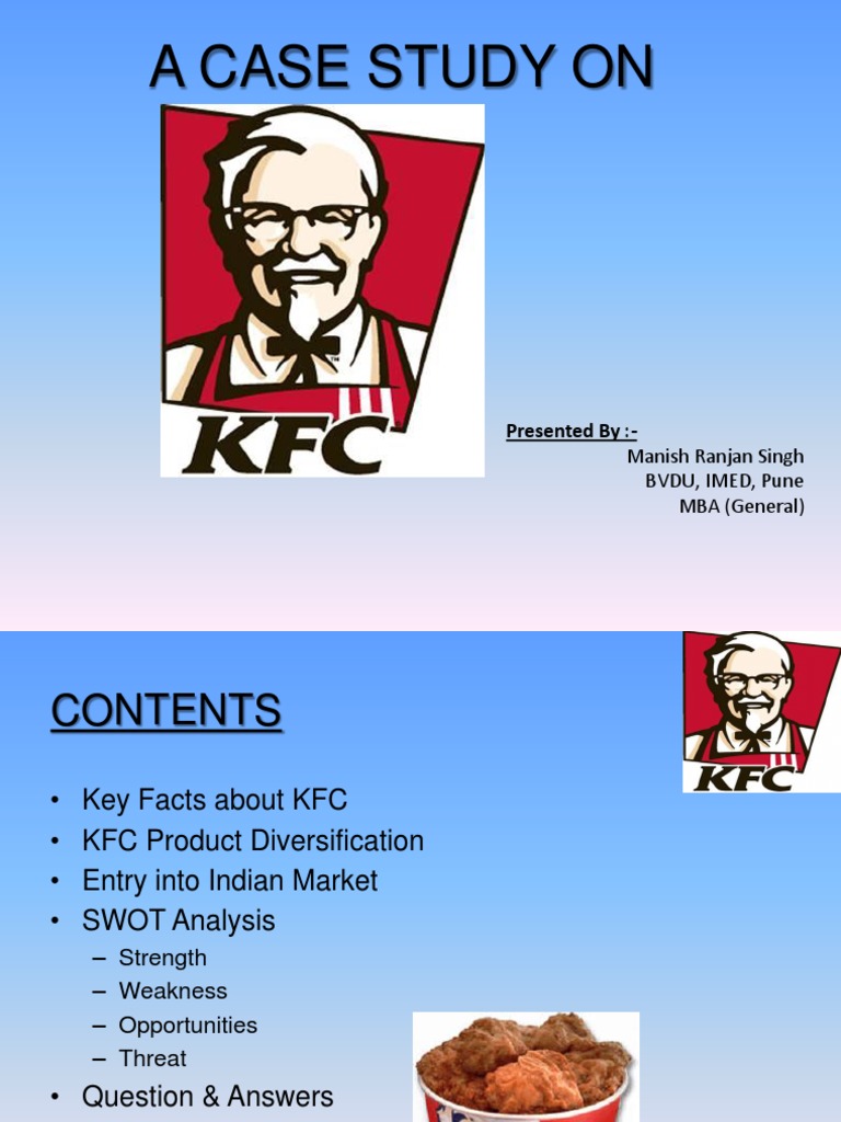 A Case Study On KFC | PDF | Market Segmentation | Fast Food