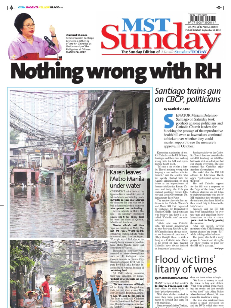 Manila Standard Today -- Sunday (September 16, 2012) issue | Government ...
