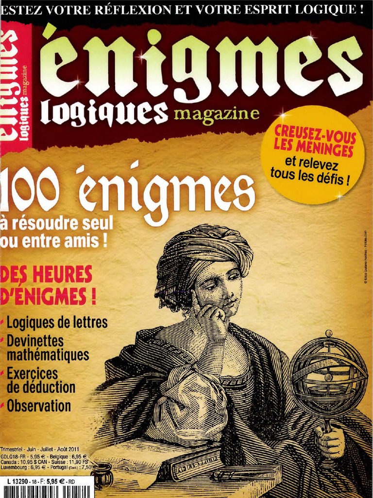 Enigmes - Logiques Magazine.N18 Juin - Juillet.aout.2011 PDF | PDF