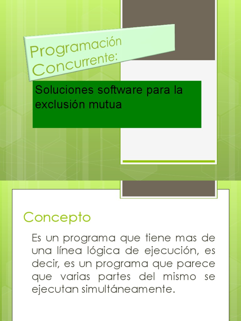 Programacion Concurrente Soluciones de Software para La Exclusion Mutua | PDF | Computadoras