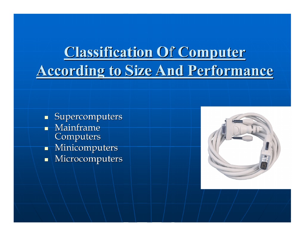Computer Classification by Size and Performance | PDF | Computers ...