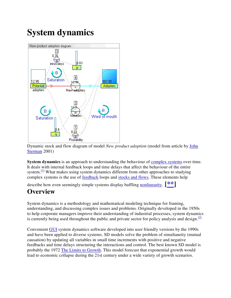 System Dynamics: John Sterman Complex Systems | PDF | Systems Theory ...