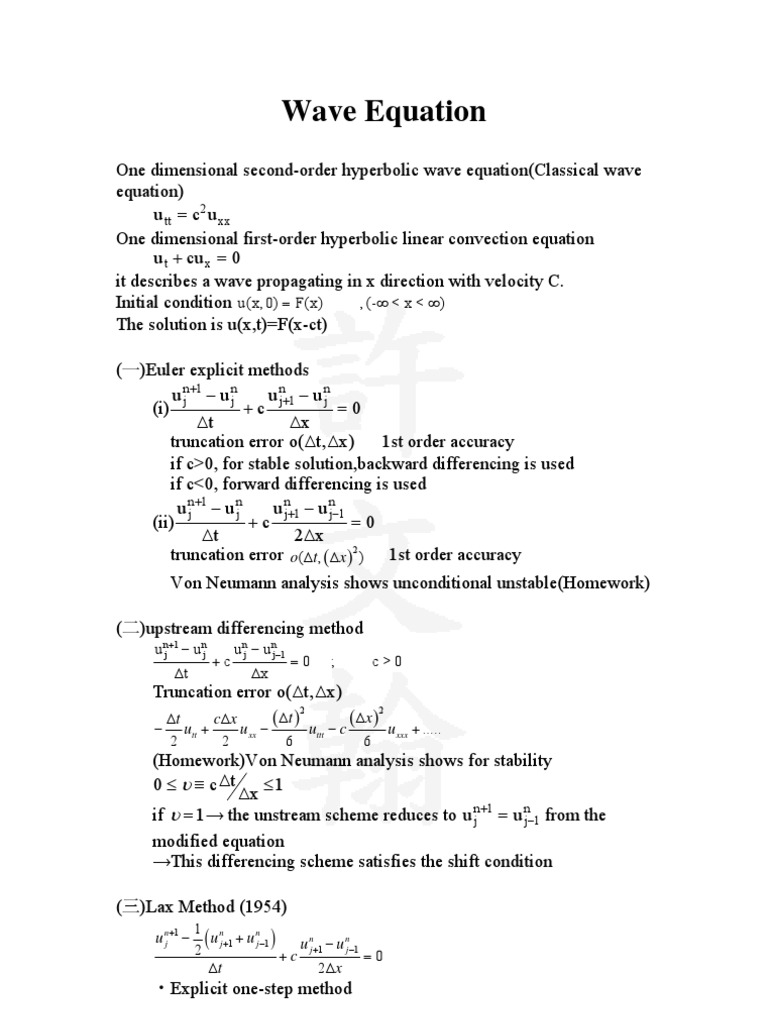Numerical Treatment Of Simple Equations Fdm Pdf Partial Differential Equation Applied