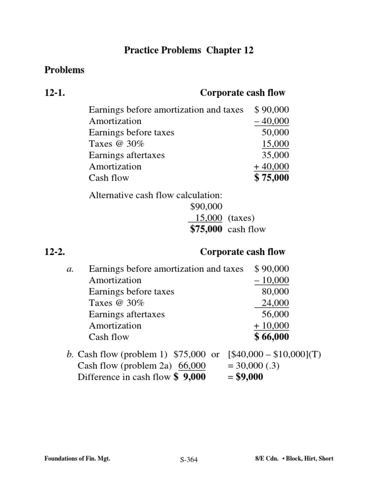 Practice Problems Ch12 | PDF | Net Present Value | Internal Rate Of Return