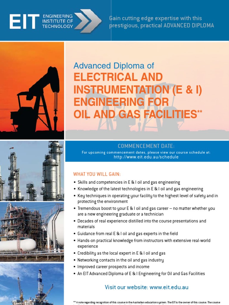Electrical and Instrumentation (E & I) Engineering For Oil and Gas ...
