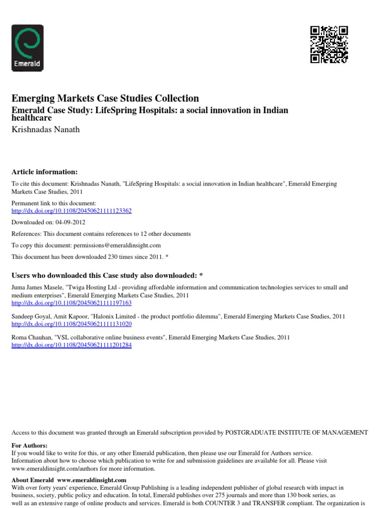 LifeSpring Hospitals | PDF | Maternal Death | Hospital