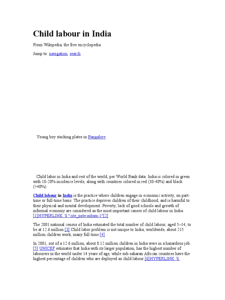 Child Labour | PDF | Child Labour | Labor