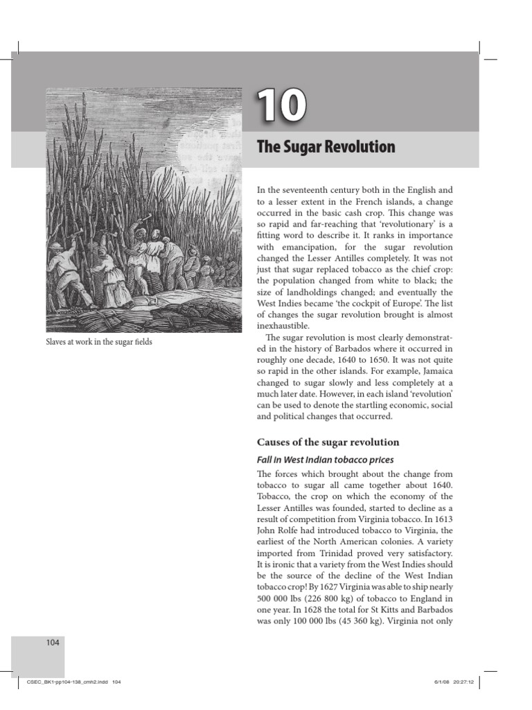 Sugar Revolution | Plantation | West Indies