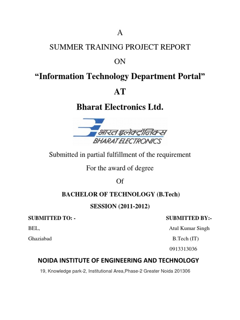 IT Department Portal | PDF | Microsoft Visual Studio | Microsoft Sql Server