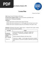 PPP Lesson Plan | PDF | Learning | Lesson Plan