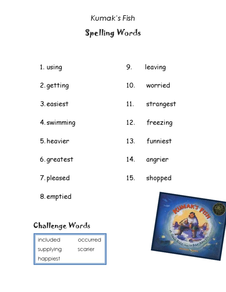 Kumak's Fish Spelling Guide | PDF