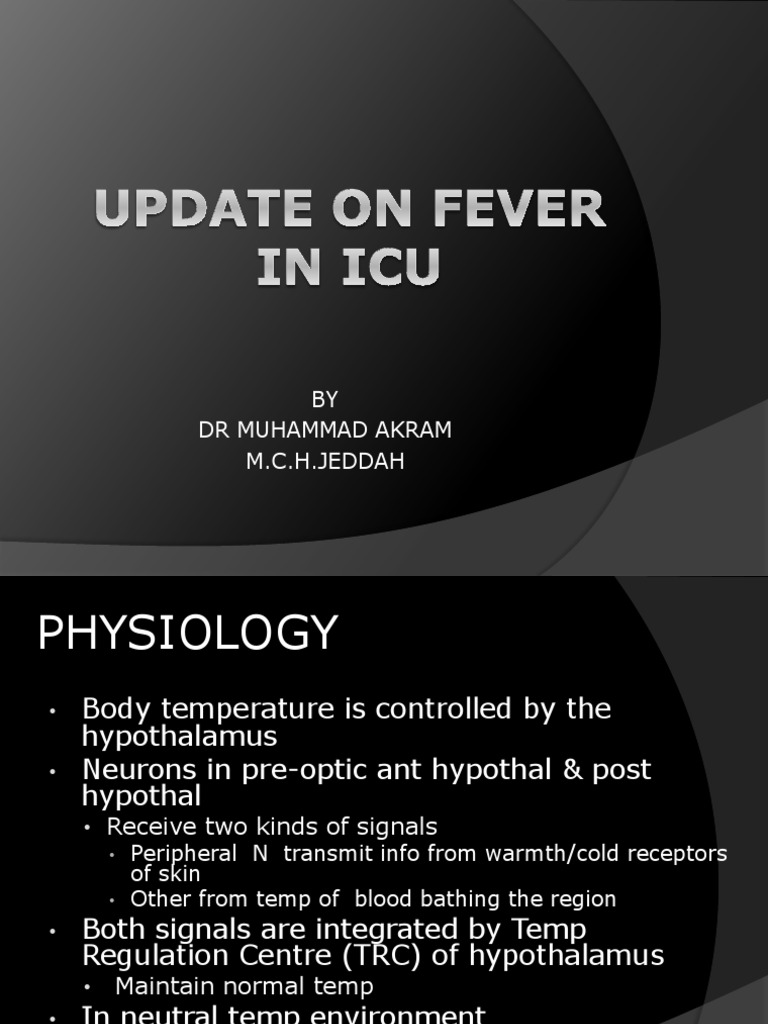 Physiology and Causes of Fever in ICU Patients | PDF | Fever | Pneumonia