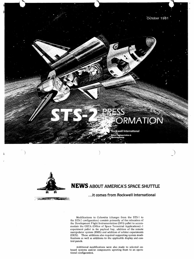 Space Shuttle Mission STS-2 | PDF | Science & Mathematics