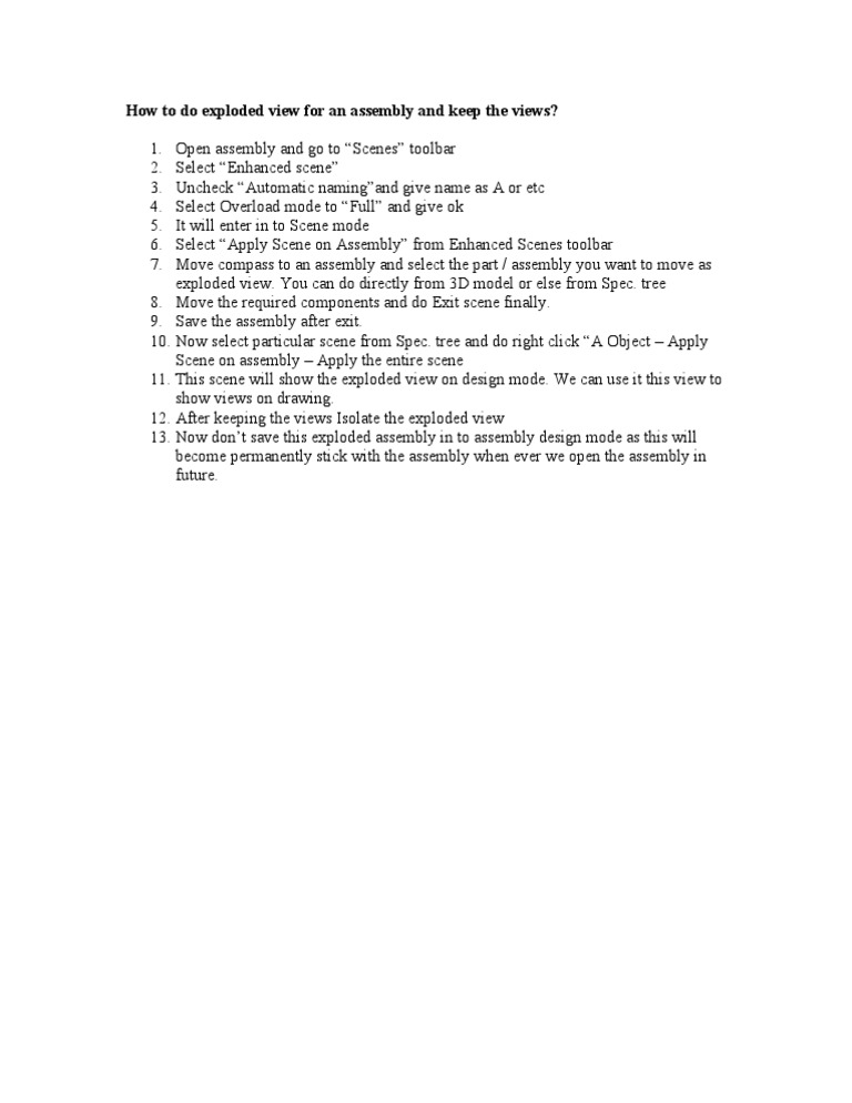 How To Do Exploded View For An Assembly and Keep The Views | PDF ...