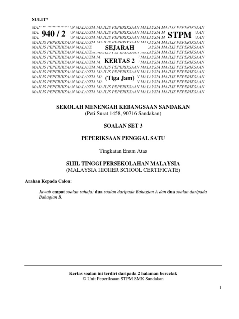 Soalan Set 3 | PDF