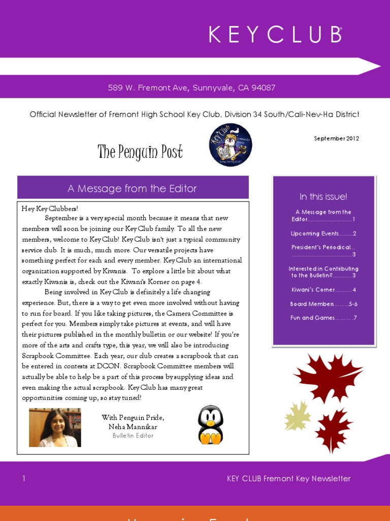 September Bulletin 2012-2013 | PDF | Non Profit Organizations ...