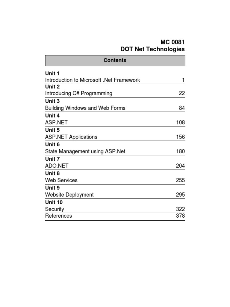 MC081 | PDF | Class (Computer Programming) | C Sharp (Programming Language)