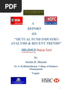 Project Report On Mutual Funds | PDF | Investment Fund | Mutual Funds