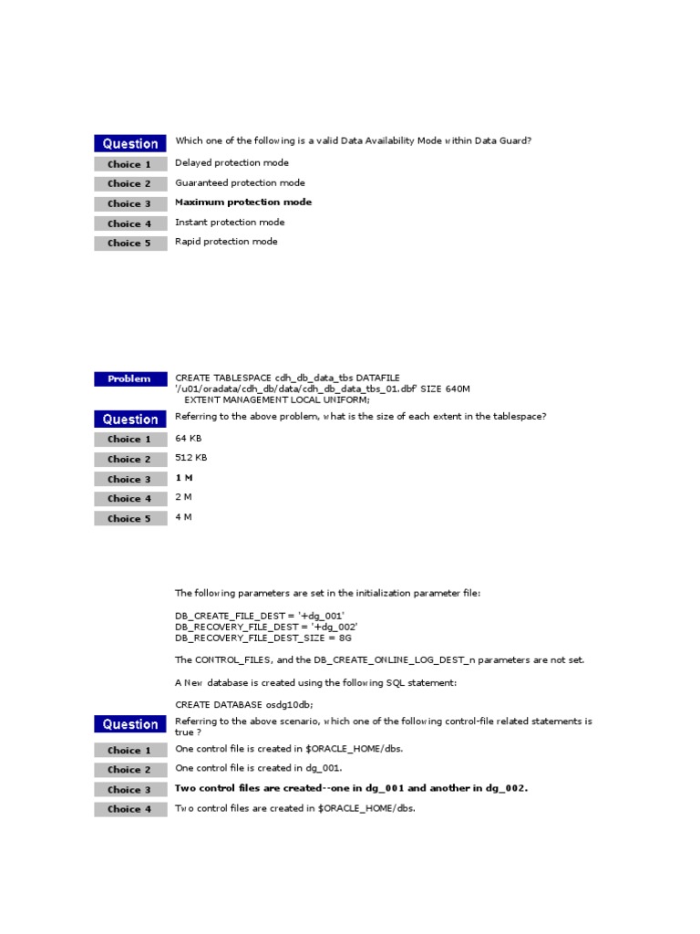 Choice 1 Choice 2 Choice 3 Maximum Protection Mode Choice 4 Choice 5 ...