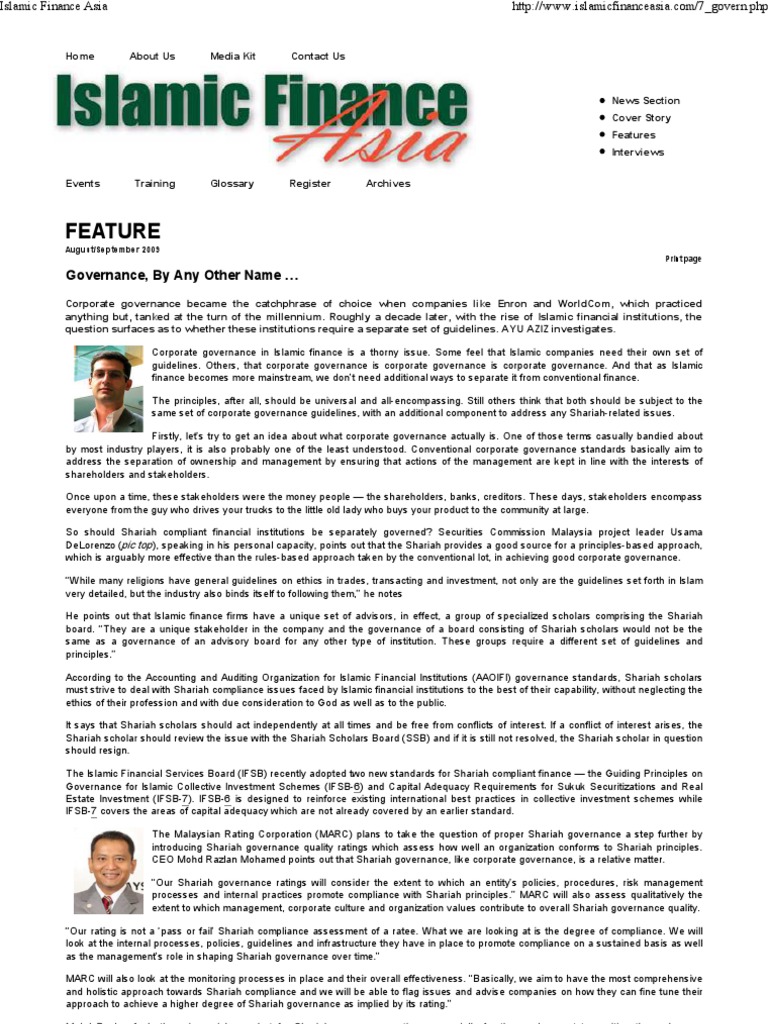 Islamic Finance Asia | PDF | Islamic Banking And Finance | Corporate ...