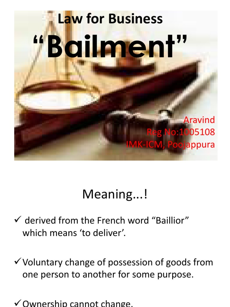 Understanding Bailment in Business Law | PDF