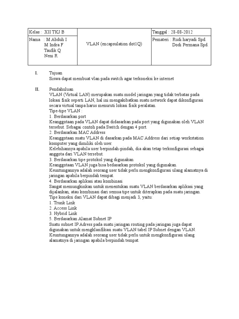 VLAN Encapsulation Dot1q | PDF