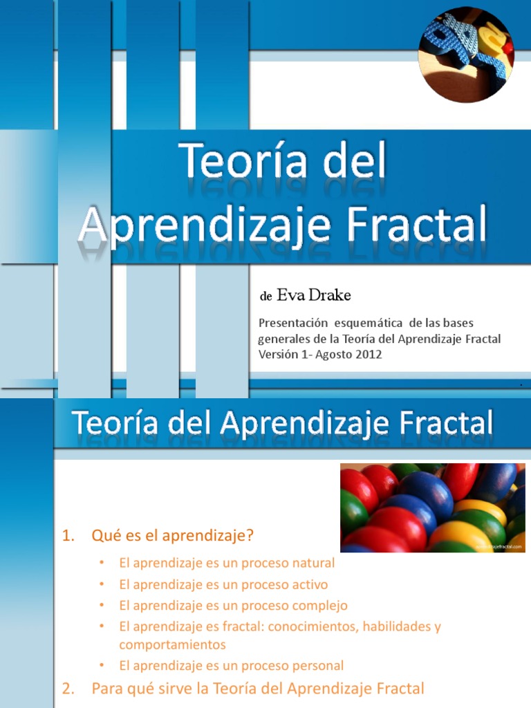 Teoría Del Aprendizaje Fractal | PDF | Las emociones | Aprendizaje
