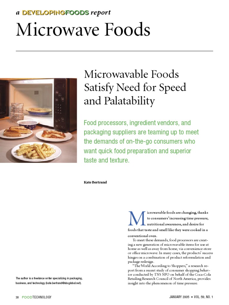 Microwave Packaging Innovations | PDF | Pizza | Flavor