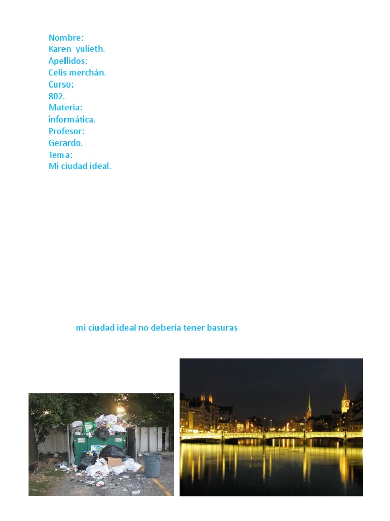 Mi Ciudad Ideal | PDF